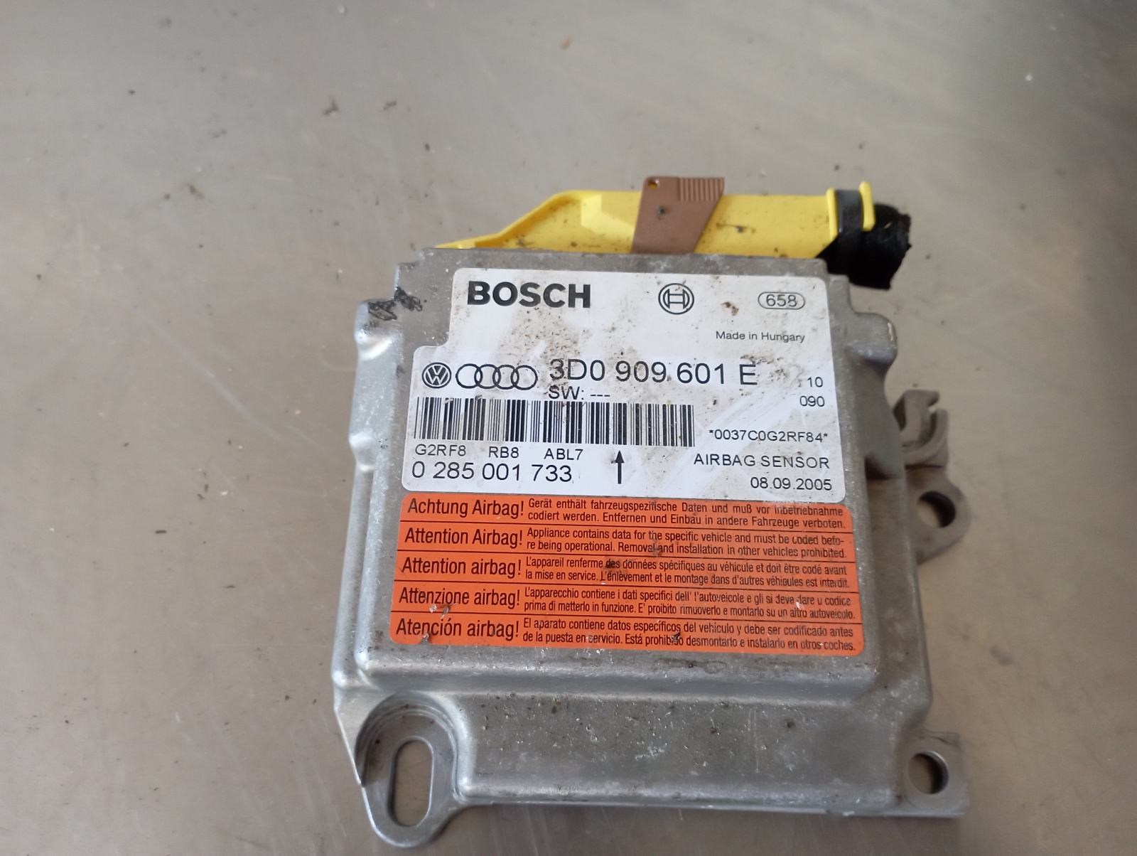 Volkswagen Touareg airbag računalnik airbag modul 3d0909601e