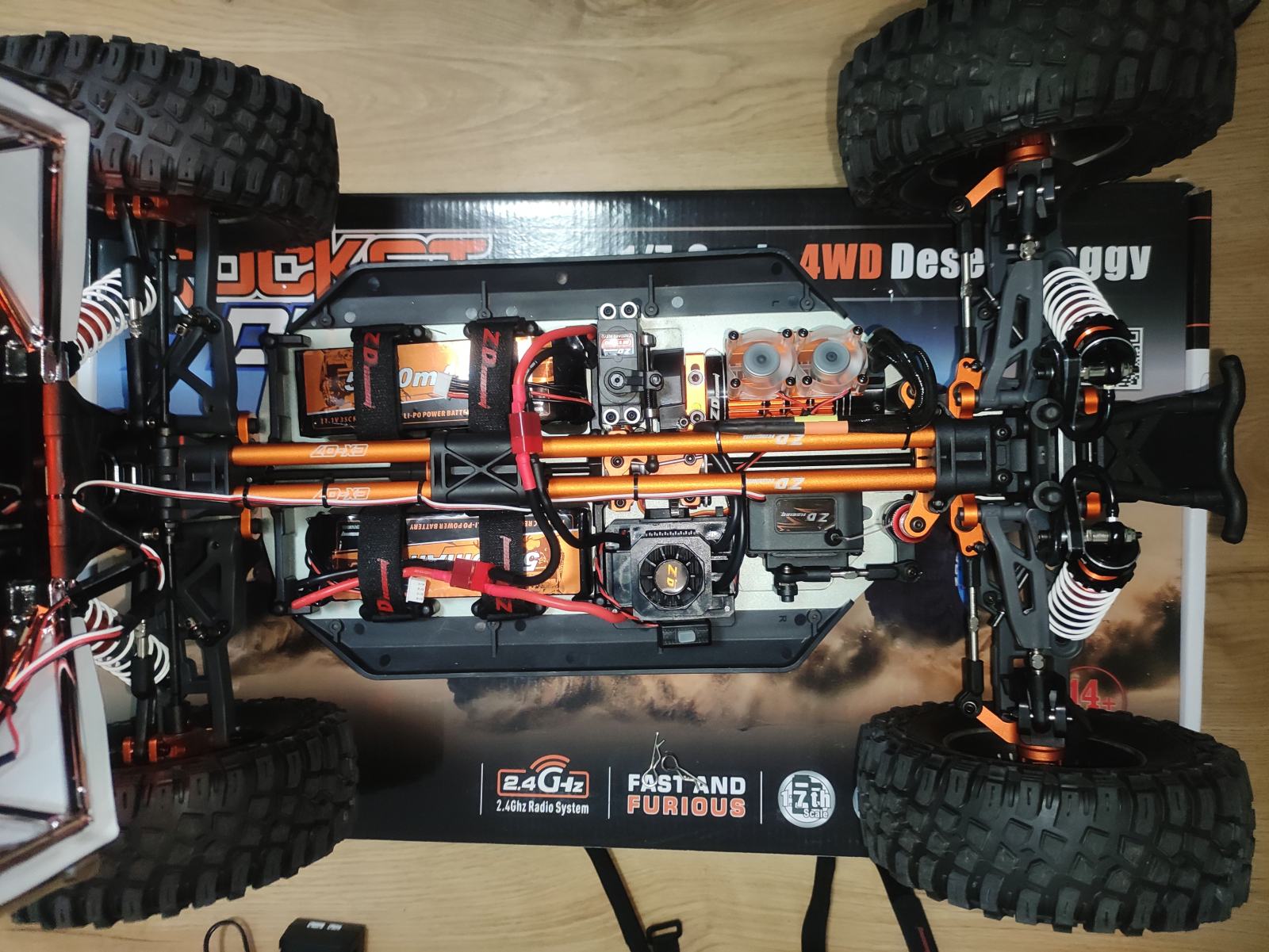 ZD Racing DBX-07 1:7 fiber grey 80km/h 4x4 avto ESC 150a brushle