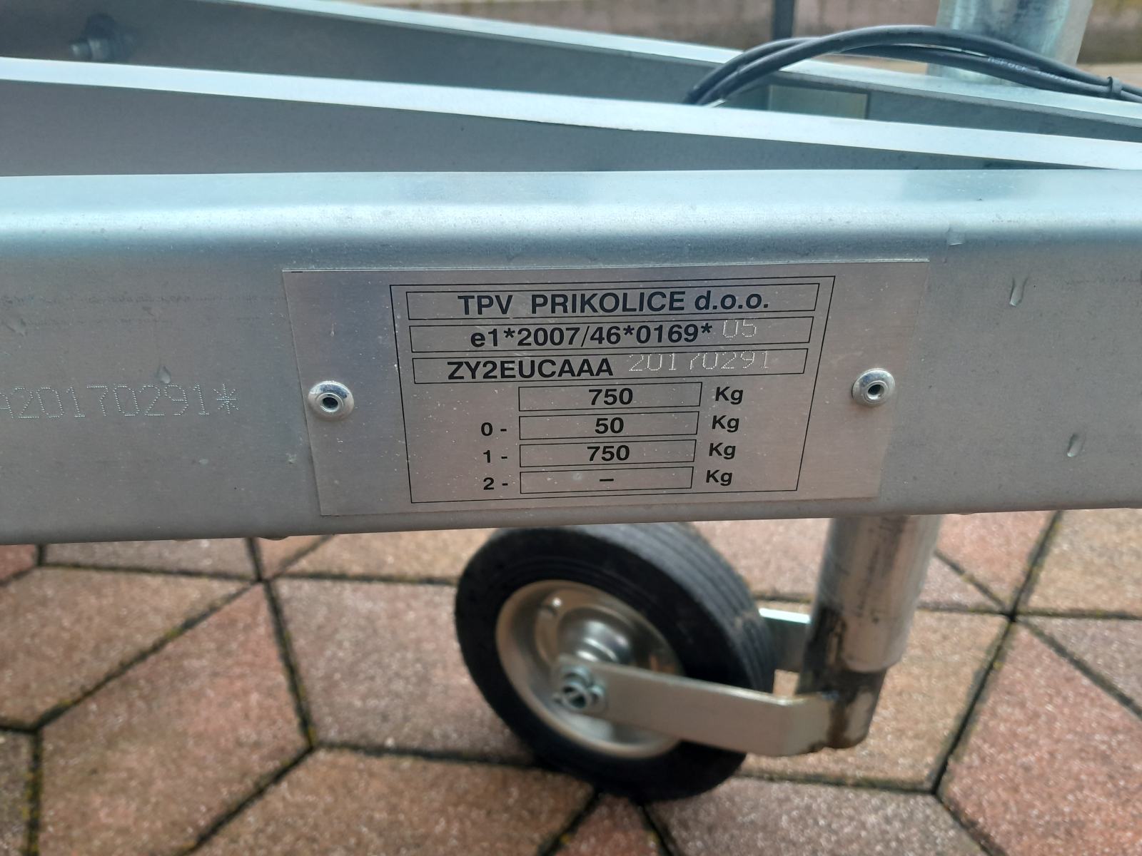 Avto prikolica TPV EU2 tpv eu2