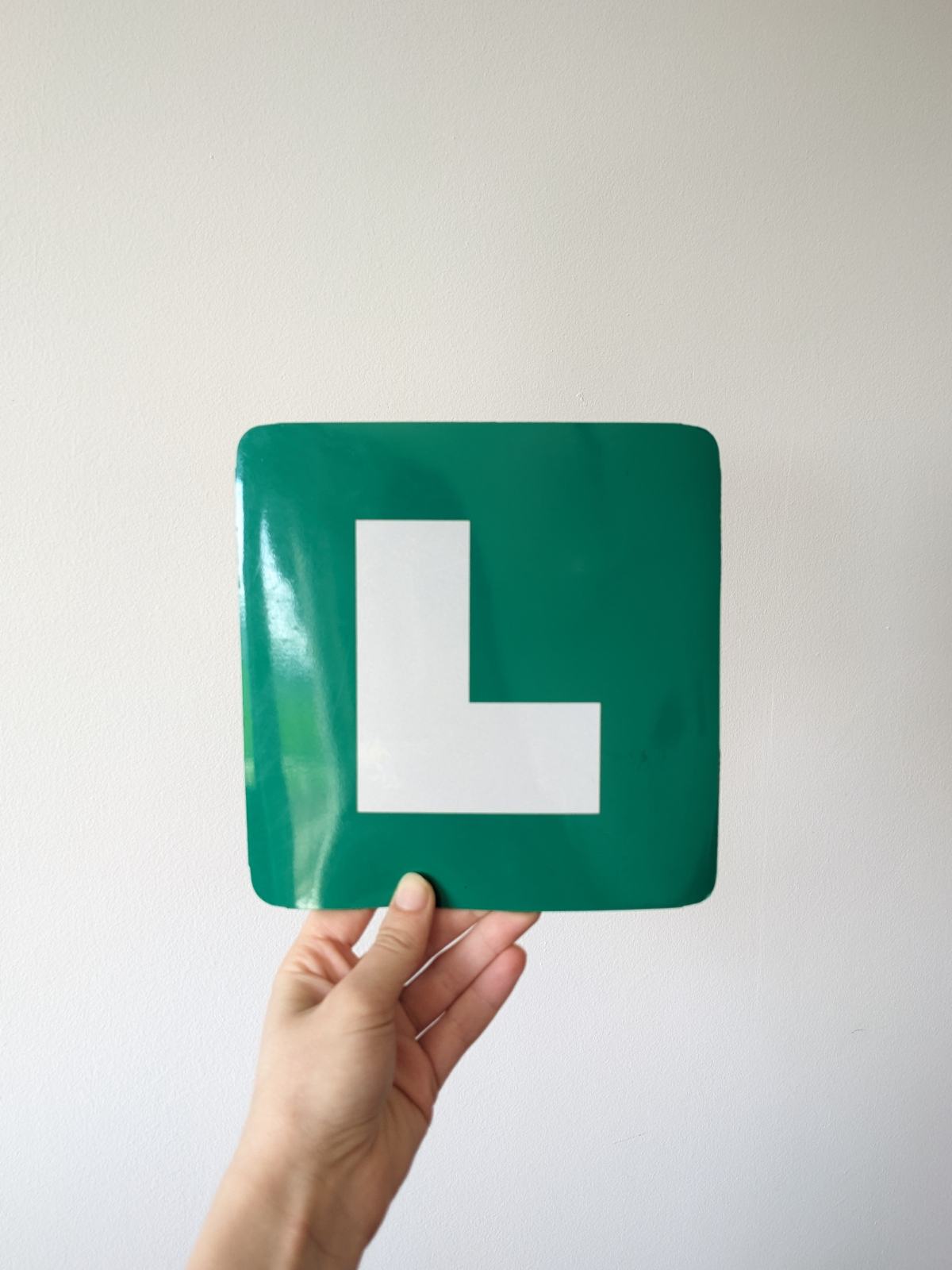 L tablica za vožnjo s spremljevalcem