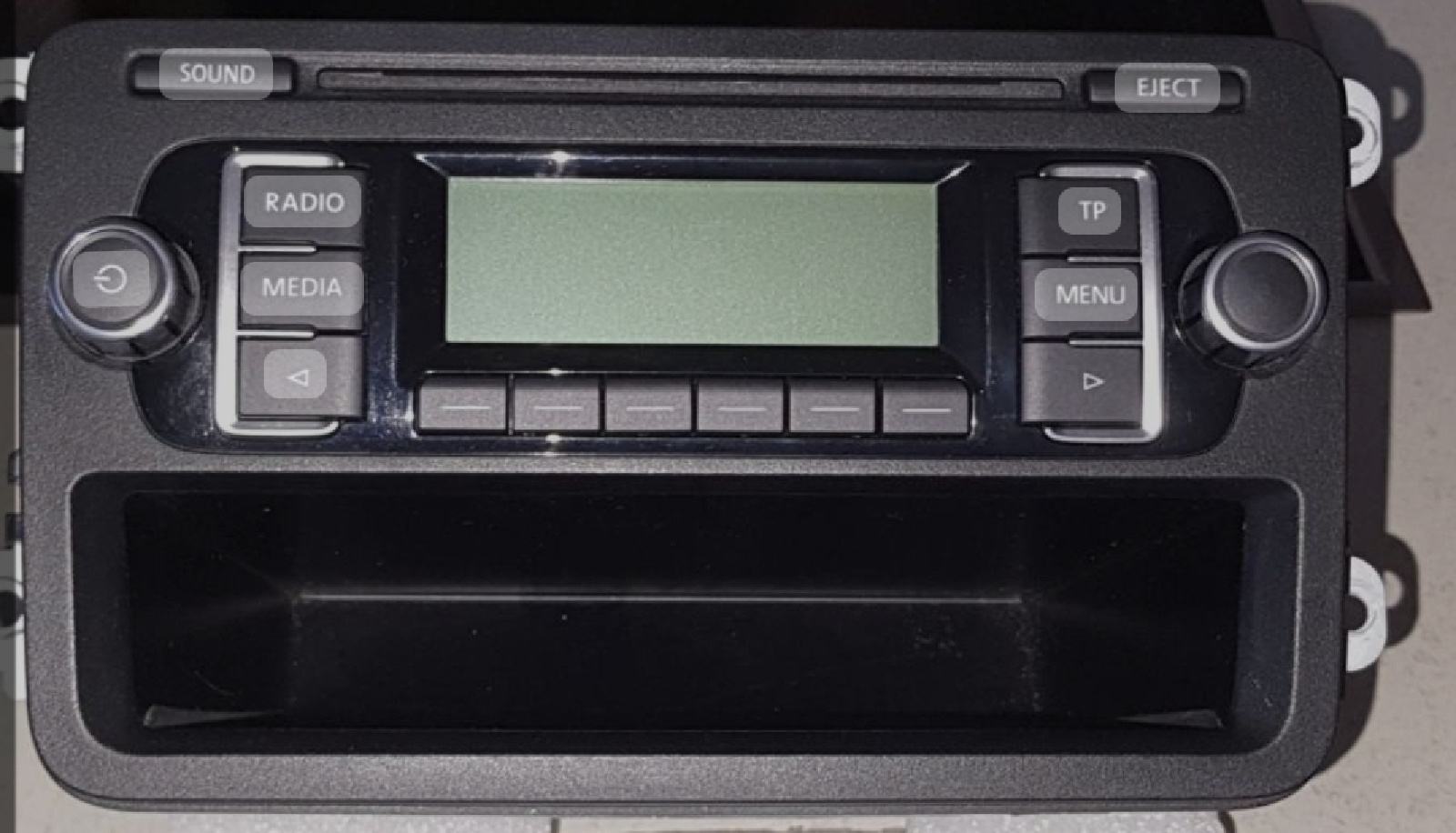 original VW radio RCD 210