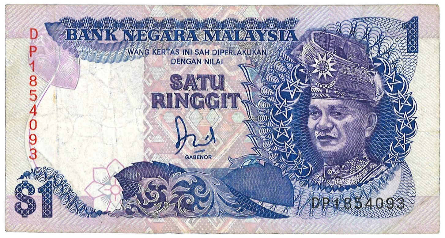 Malezija 1 $, 1 RM - Malezijski Ringit 1987