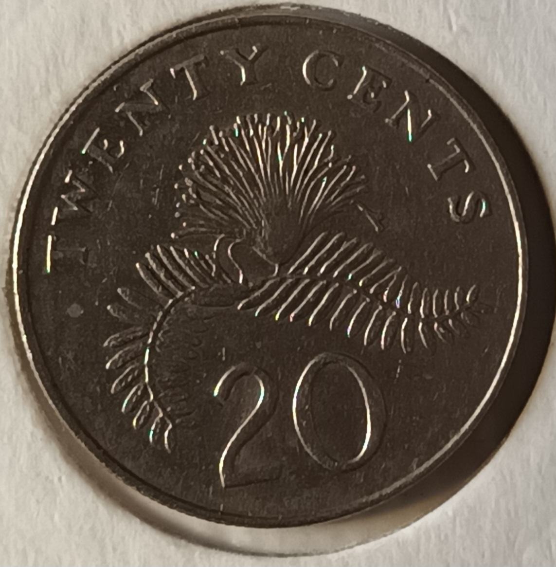 SINGAPORE 20 CENTS 1986, 88 ,90