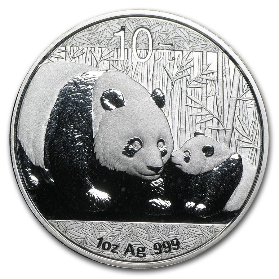 Srebrnik Kitajska Panda 2011 1 oz (trezor)
