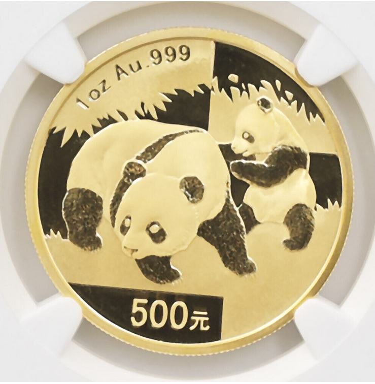 Zlati Kitajski panda 2008; čistina Au 999/1000