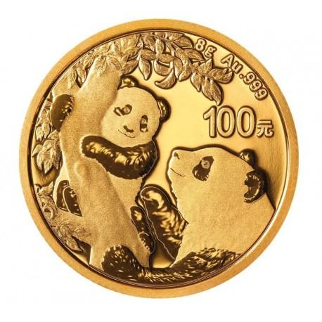 Zlatnik Kitajski Panda 8 g letniki 2016, 2020 in 2021 (trezor)