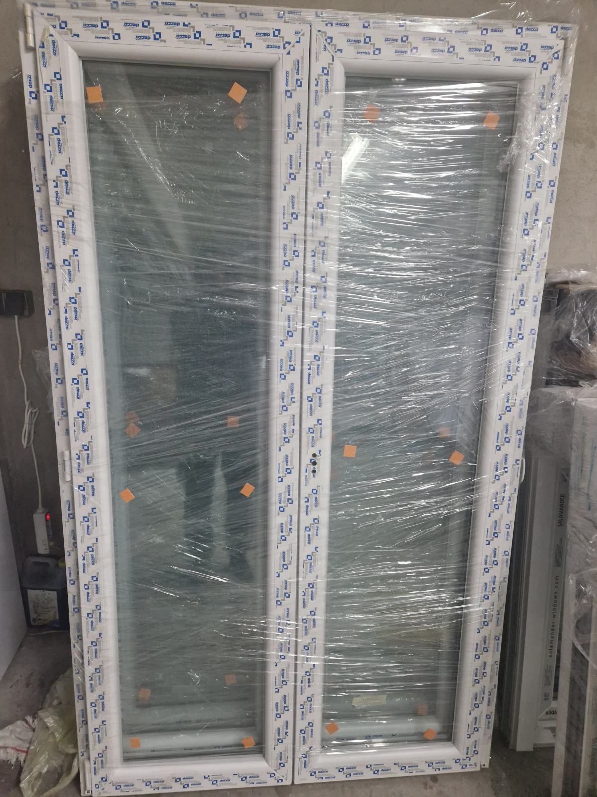 PVC DVOKRILNA BALKONSKA VRATA DECCO 1200X2000 - 236,30 EUR