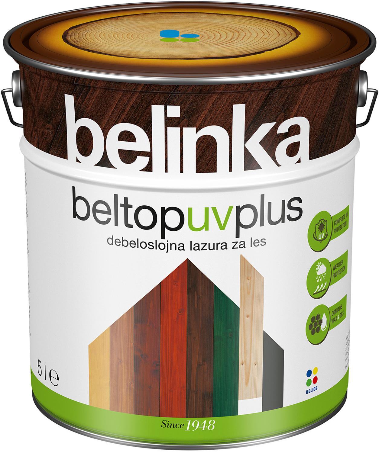 Belinka Debeloslojna lazura za les Beltop UV Plus hrast 5 l