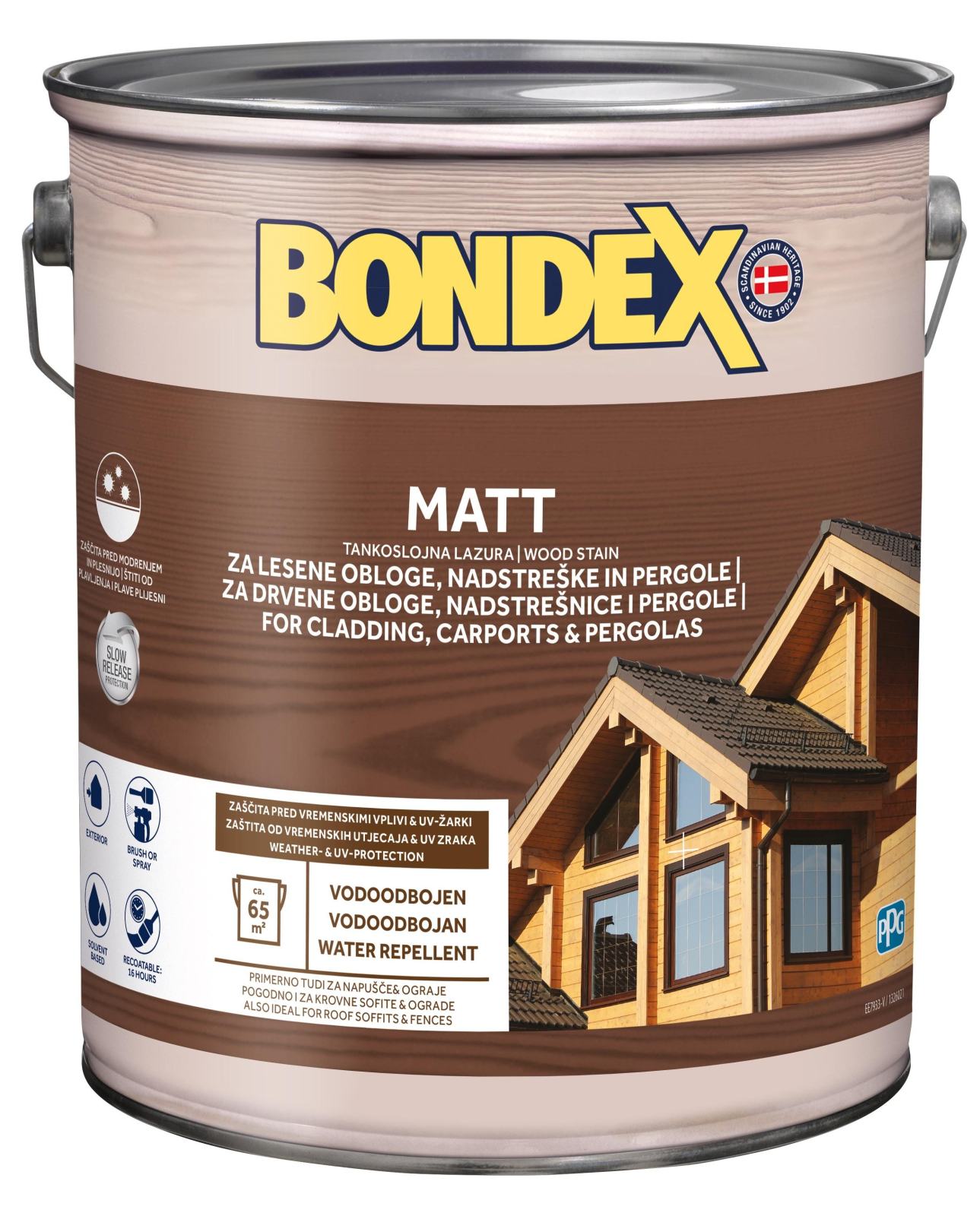 Bondex Tankoslojni premaz za les Matt bor 5 l