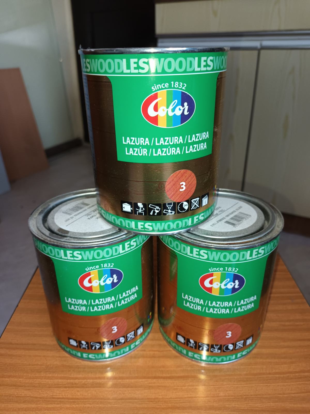 PREMAZ ZA LES COLOR Lazura 0,75 l, št. 3 teak
