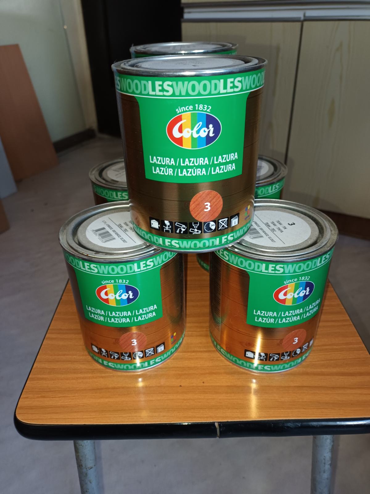 PREMAZ ZA LES COLOR Lazura 0,75 l, št. 3 teak