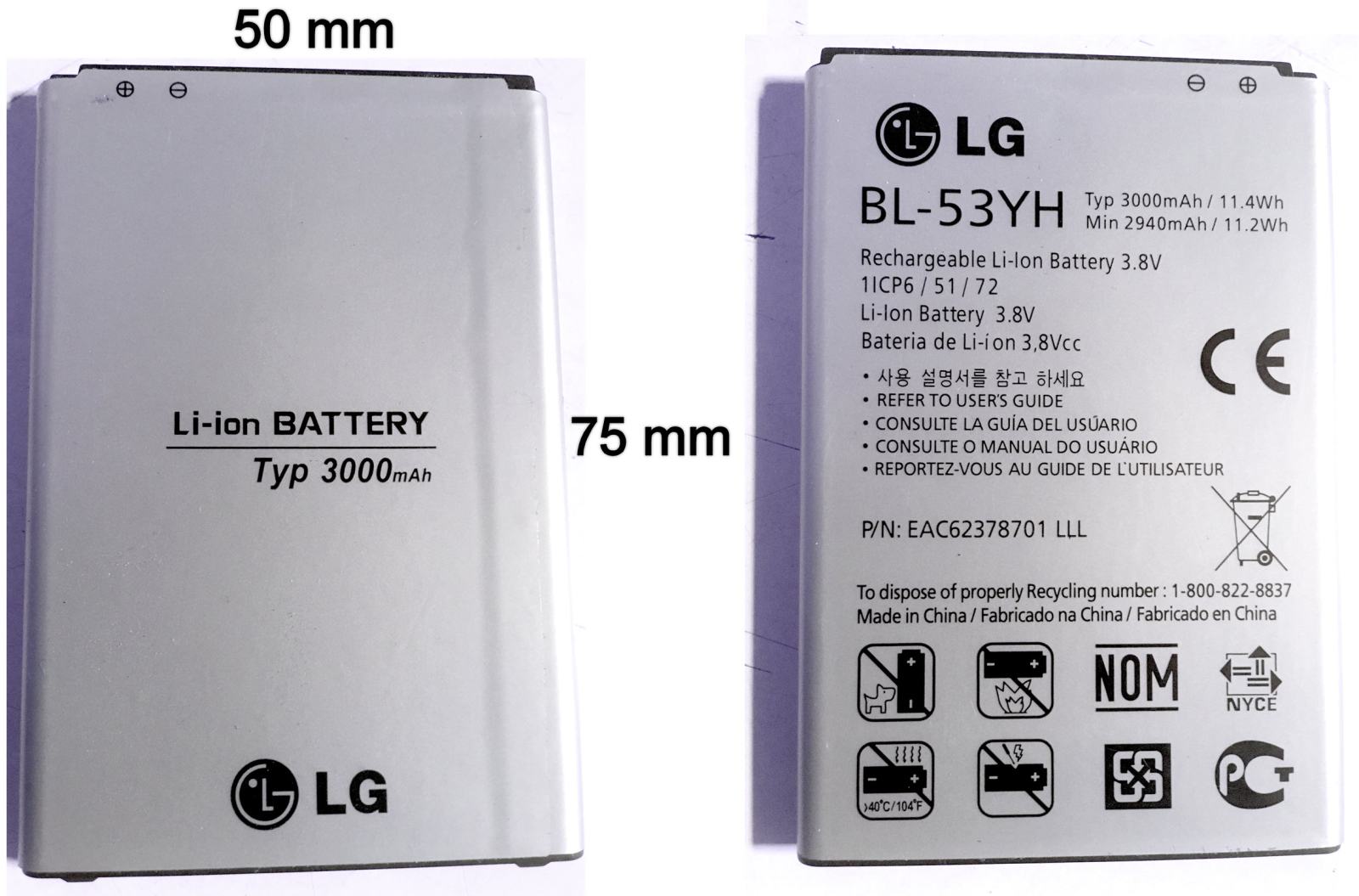 Originalna baterija LG BL-53YH 3000 mAh