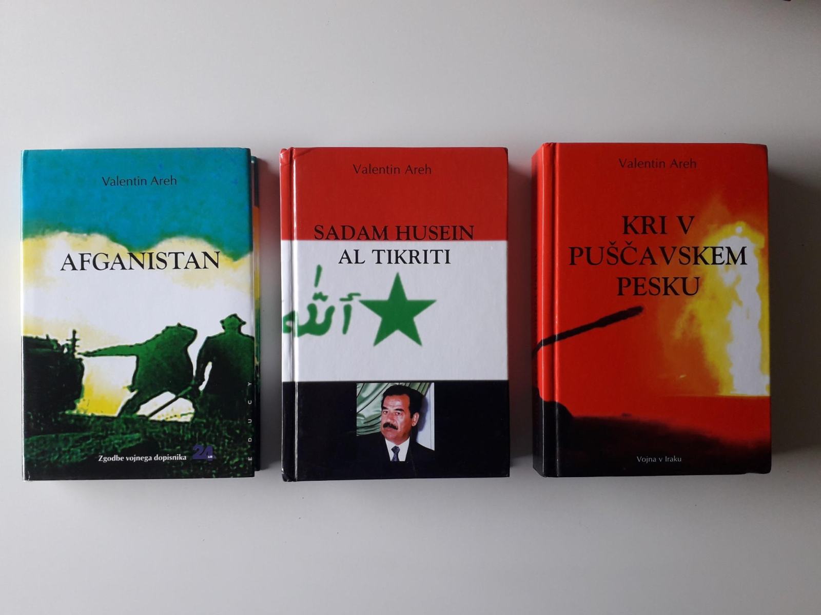 VALENTIN AREH, 3 KNJIGE V KOMPLETU, AFGANISTAN, SADAM HUSEIN, KRI V PU