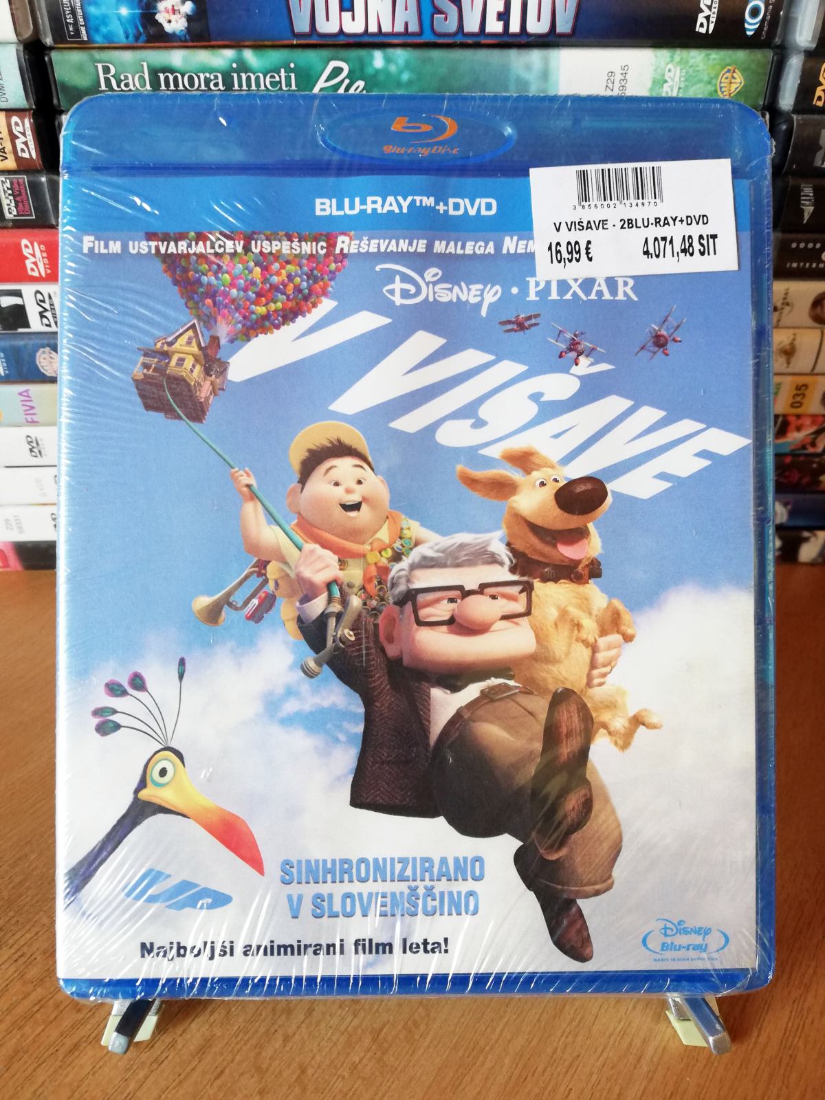 Up (2009) (ŠE ZAPAKIRANO) / 2xBlu-ray + DVD / Slo sinhro