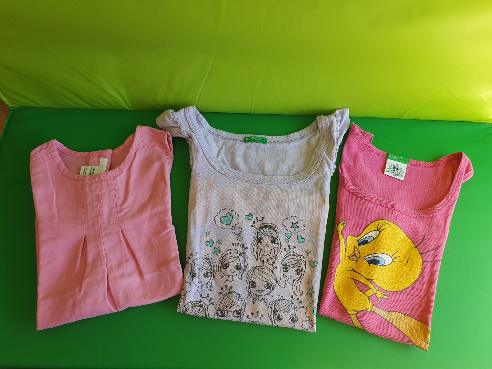 Dekliška majica brez rokavov BENETTON H&M 122-128 cm 7-8 let