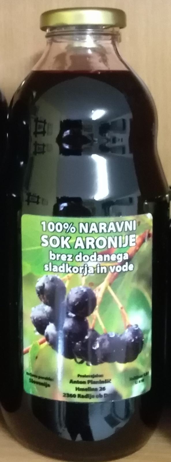 Prodam sok aronije brez dodatkov vode in sladkorja letnik 2022