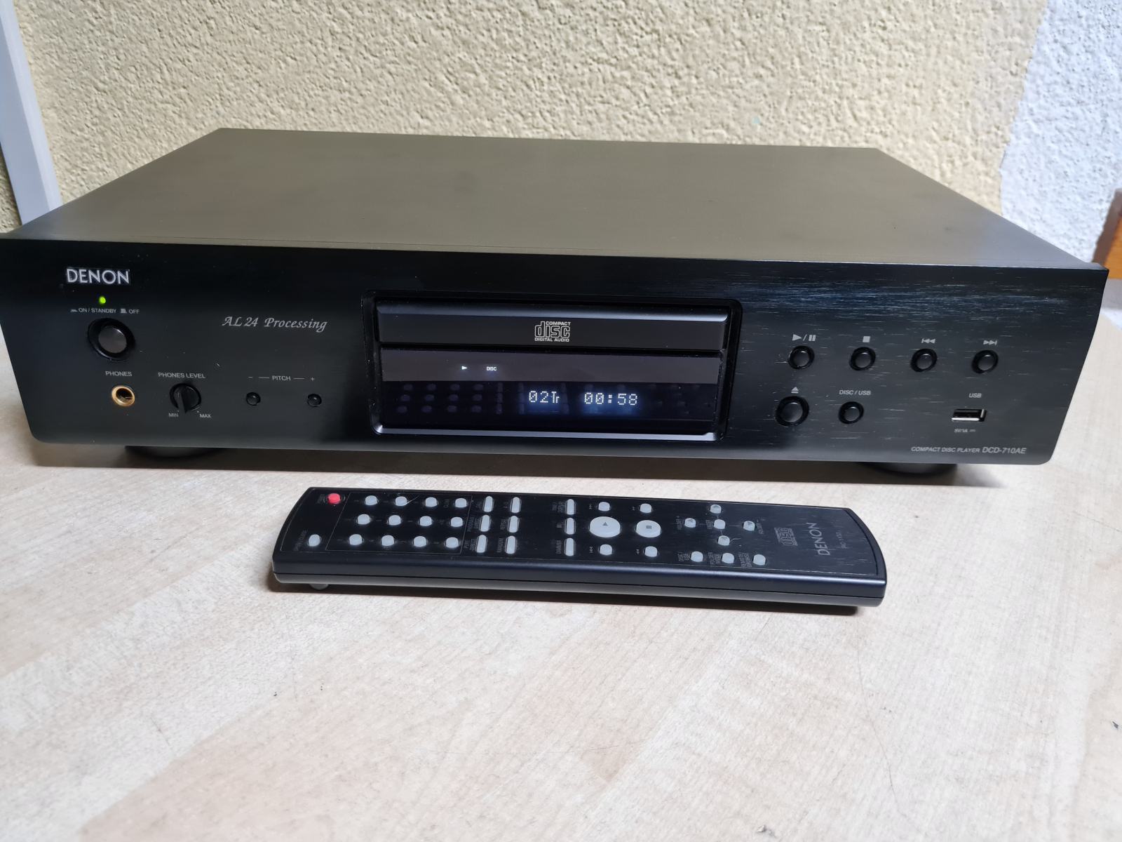 DENON DCD 710AE, CD player, USB, MP3, PITCH, TOP
