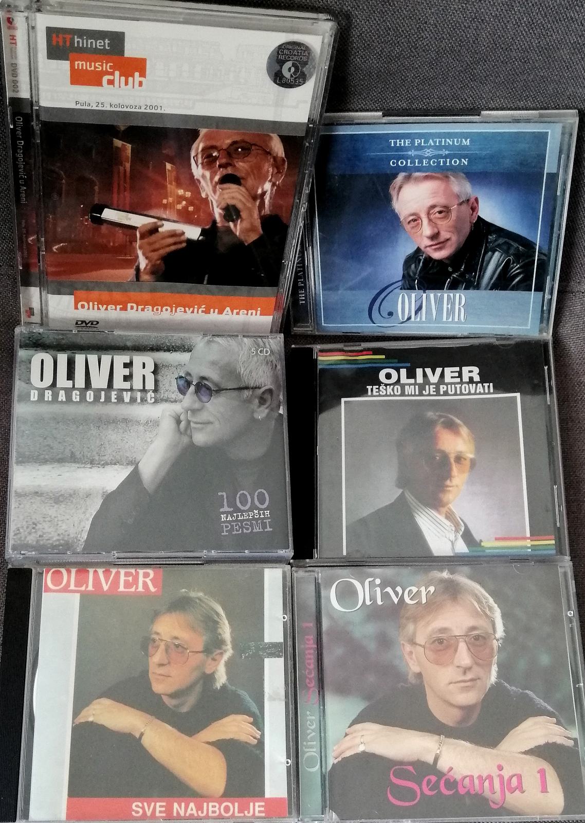10x CD: OLIVER Dragojević ZBIRKA 10 plošč + DVD Live in Arena