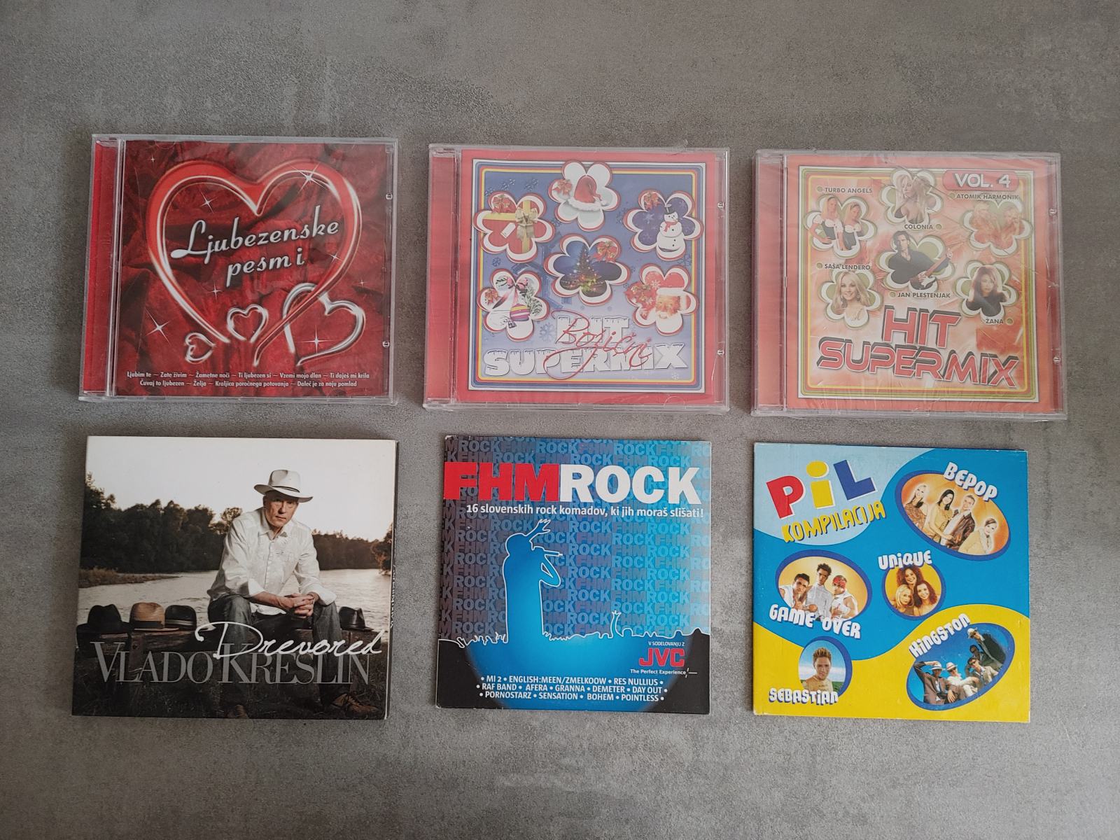 Originalne glasbene zgoščenke Ljubezenske pesmi,Božični Hit Supermix..