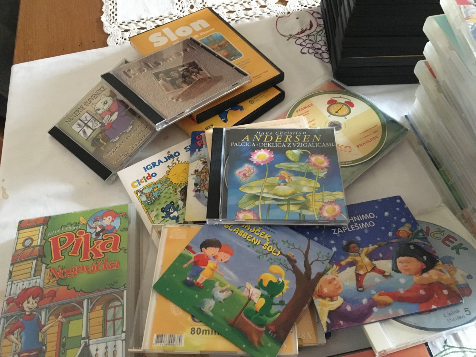 Risanke na CD, DVD, pravljice na CD