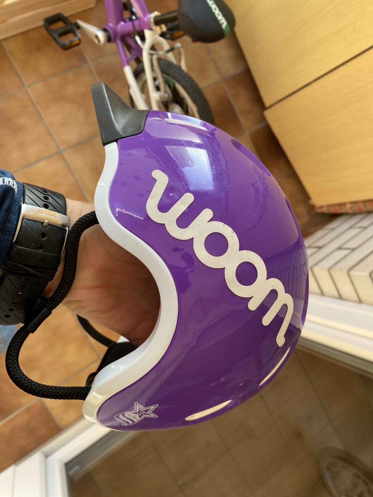 Woom celada XS vijola