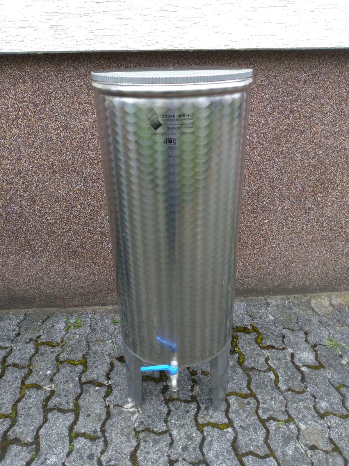 Inox cisterna, sod za vino 100L