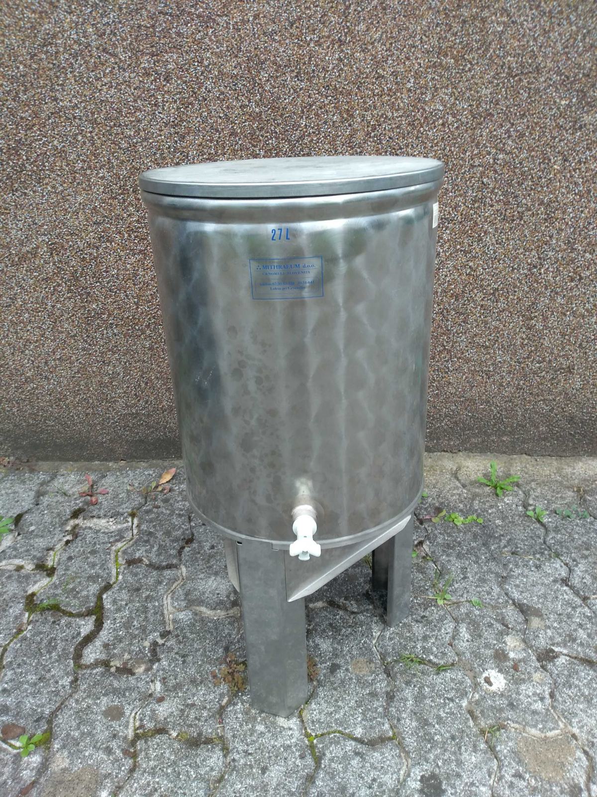 Inox cisterna, sod za vino 27L
