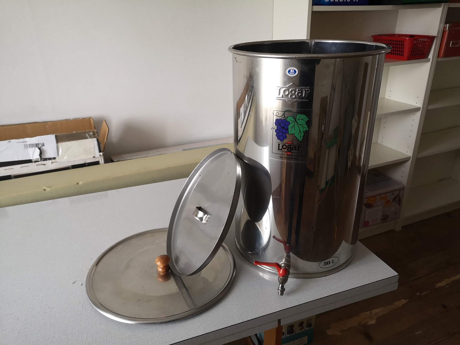 INOX sod za vino 30l
