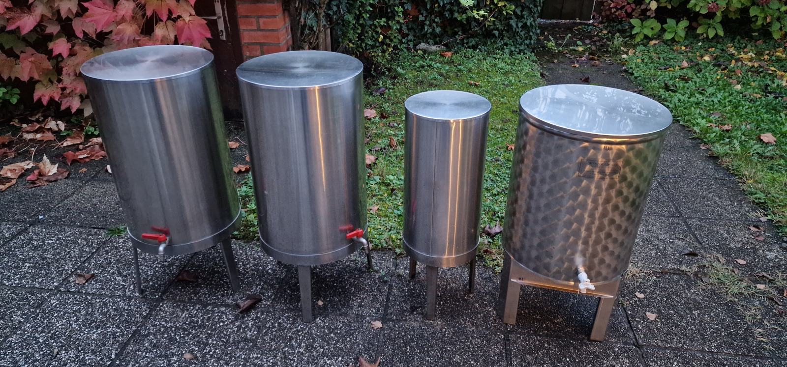Prodam inox vinske sode, cca 25 L do 60 L, tudi vsakega posebej