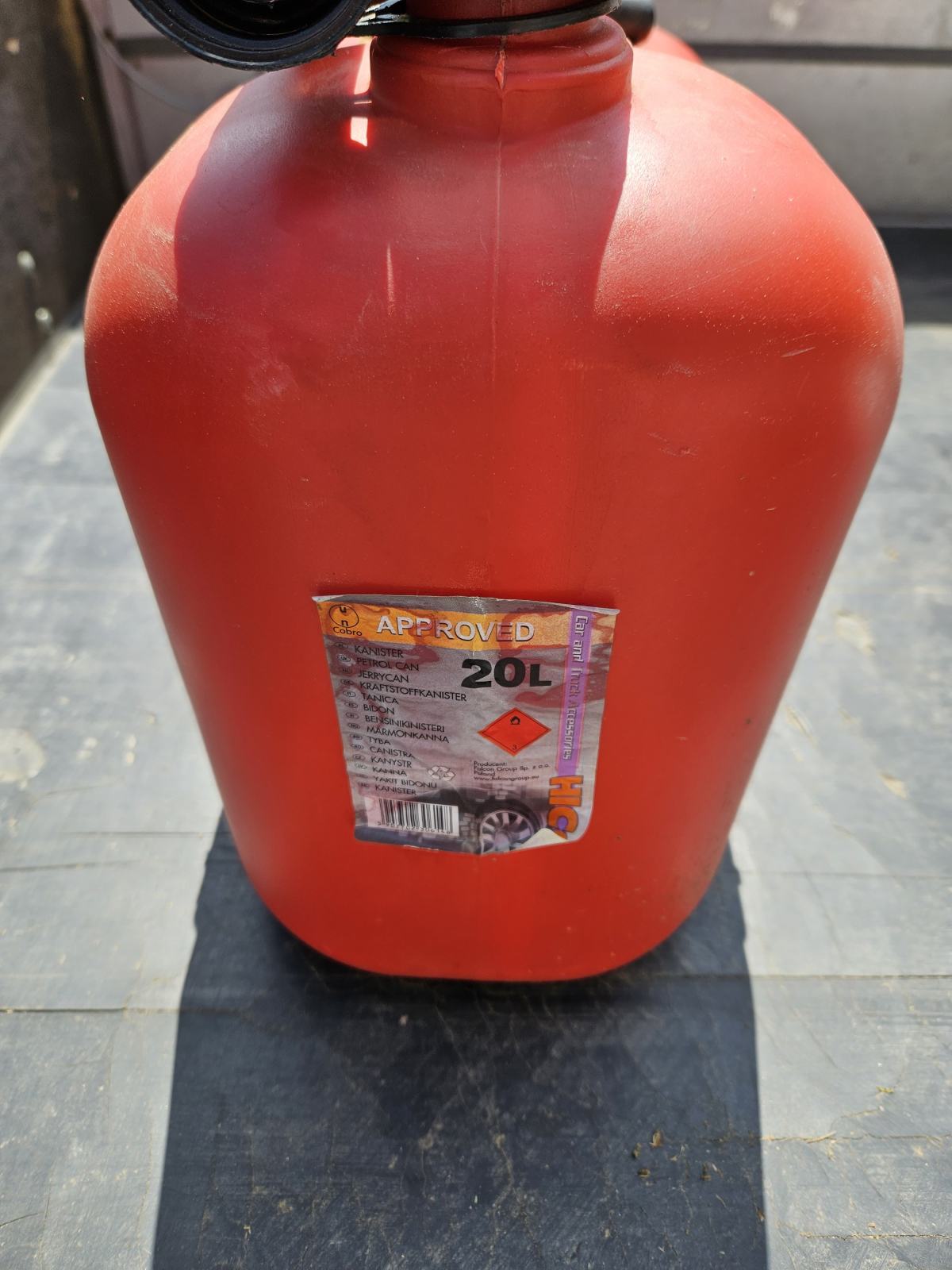 Pvc posoda za bencin 20l