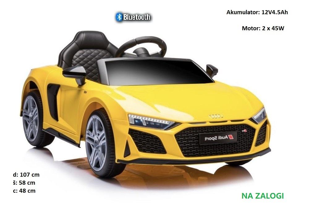 Avto na akumulator Audi R8 Lift (rumen)