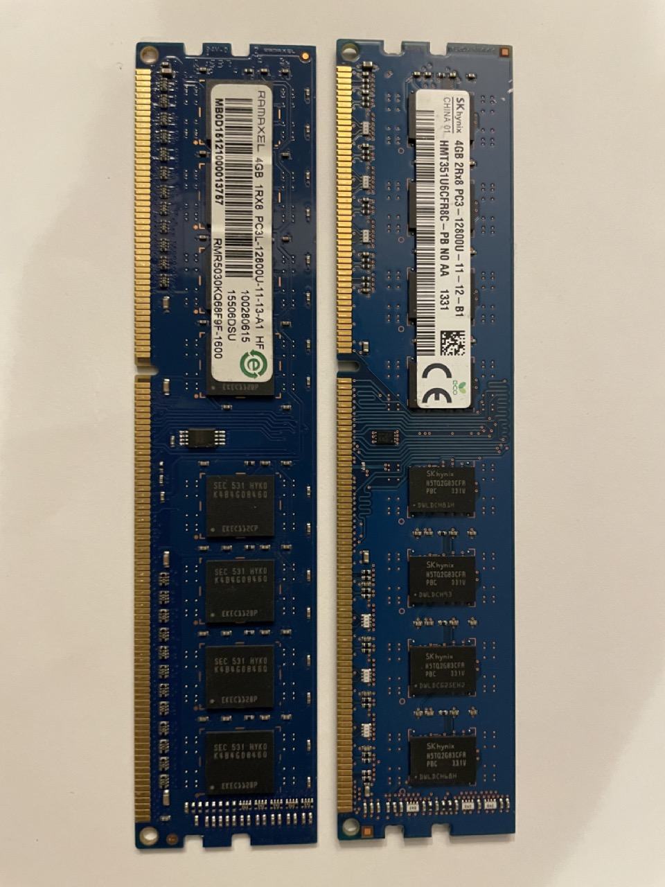 Hynix 4GB PC3-12800 DDR3- 1600MHz non-ECC