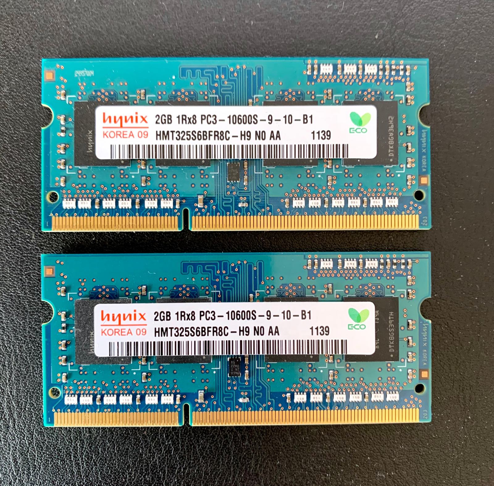 4 GB (2 x 2 GB) RAM za MacBook Pro - 1333 MHz PC3-10600 DDR3 SO-DIMM
