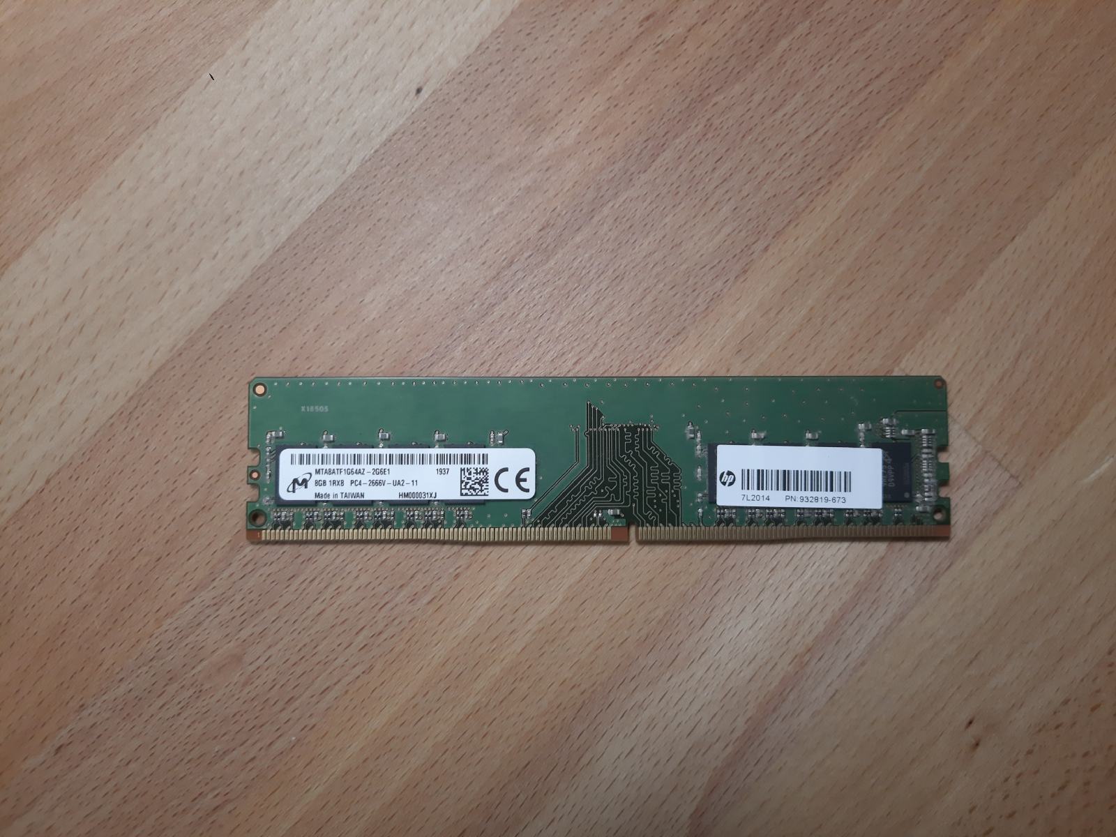 Micron MTA8ATF1G64AZ-2G6E1 8GB DDR4 2666MHz HP ORIGINAL
