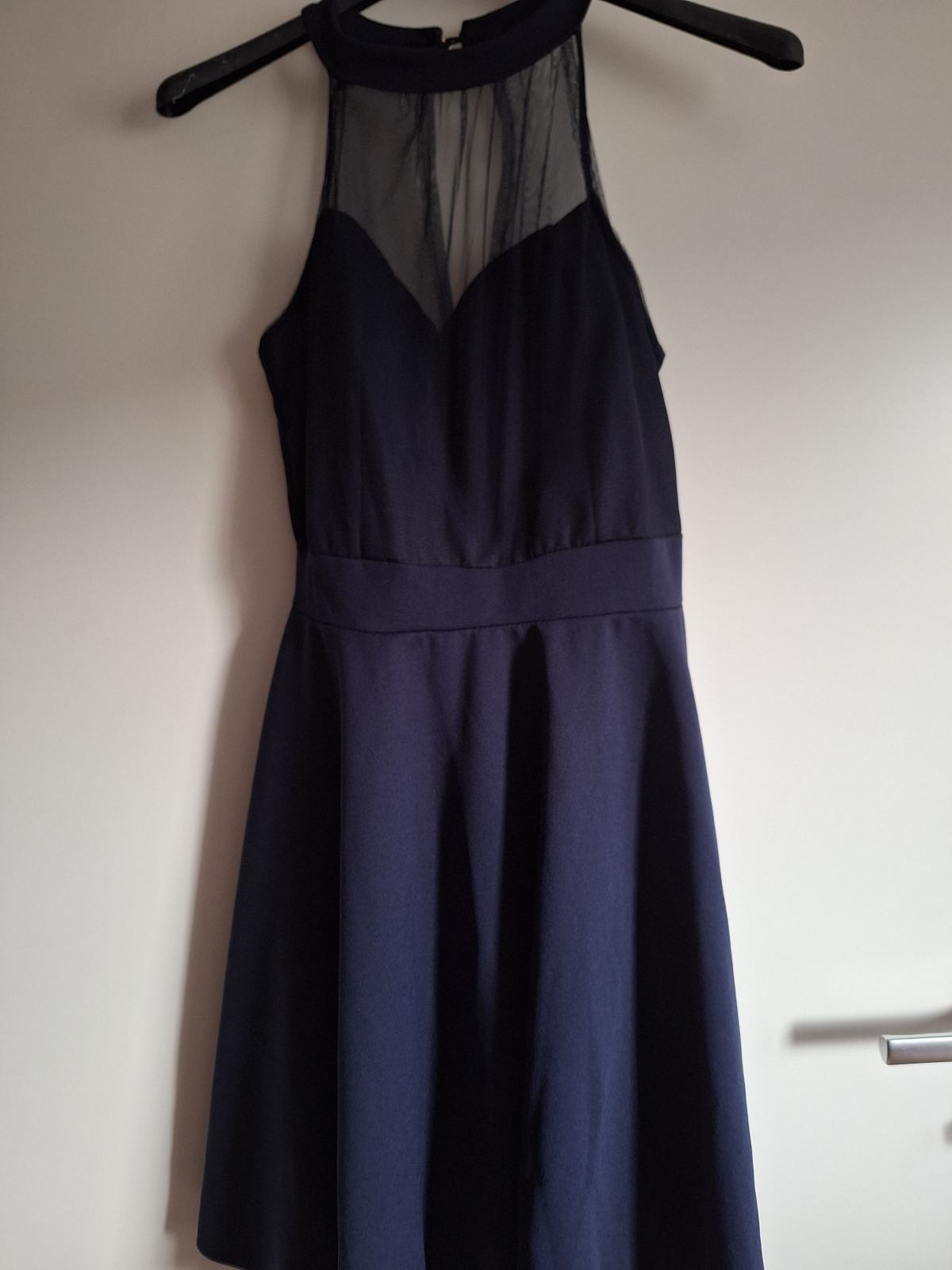 Dekliška svečana modra obleka št.36