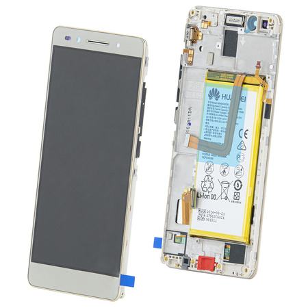 LCD ZASLON HUAWEI HONOR 7I Z OKVIRJEM IN BATERIJO ČRNE BELE ZLAT BARVE