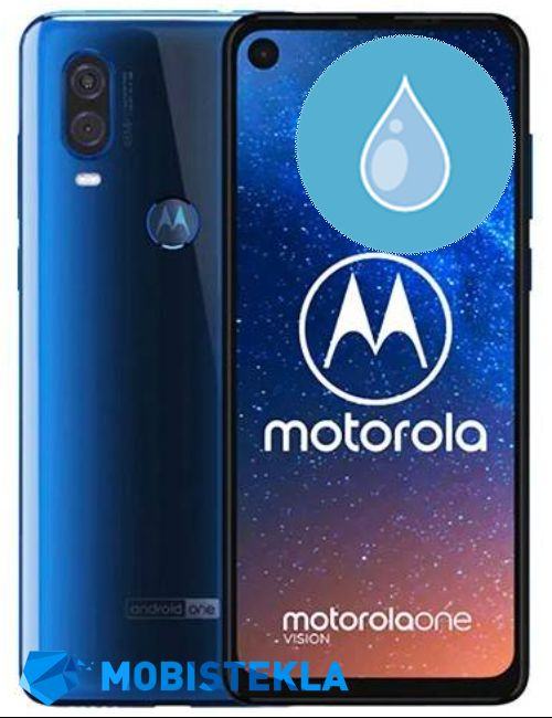 Motorola Moto One Vision - stik s tekočino