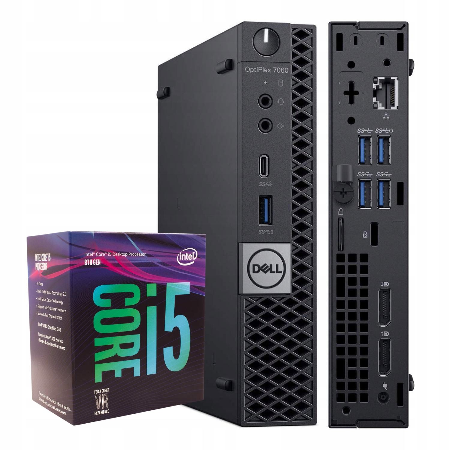 DELL OptiPlex 7060 micro / Intel i5 / 8GB Ram / 250 GB SSD / Win11 Pro