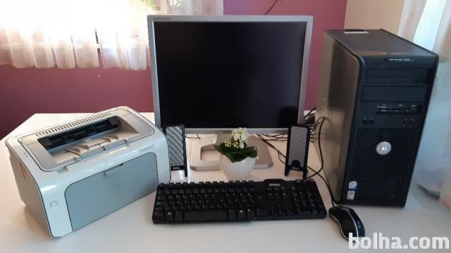 Dell Optiplex 755 4GB RAM 64GB SSD + 21 monitor + printer