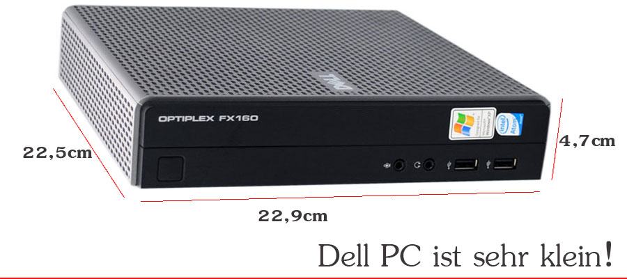 DELL OPTIPLEX FX160 MINI COMPUTER 80GB HDD 2GB SSD DOM MODULE DDR2 MEM