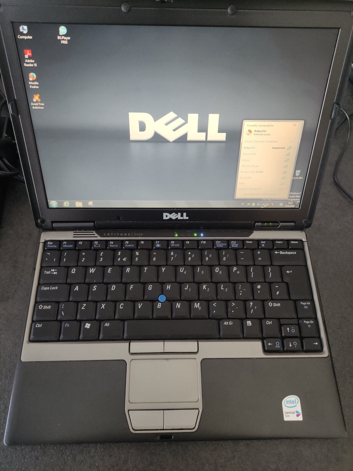 Dell D420 intel cpu 12 lcd 3gb ram dual band wifi