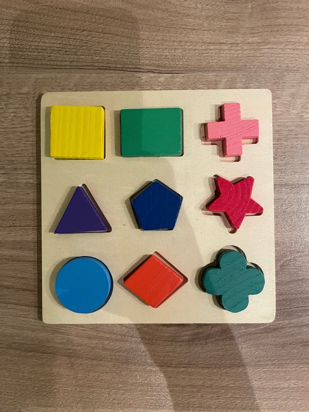 Lesena didaktična igrača, oblike