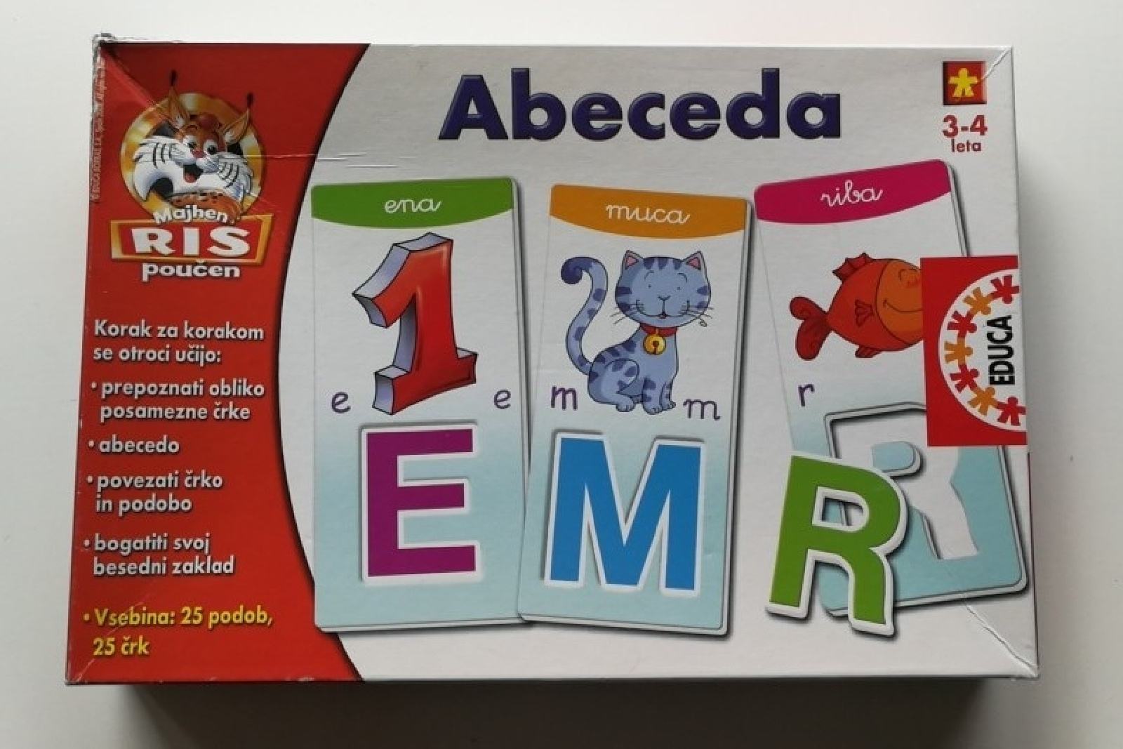 Sestavljanka ABECEDA, proizvajalca EDUCA