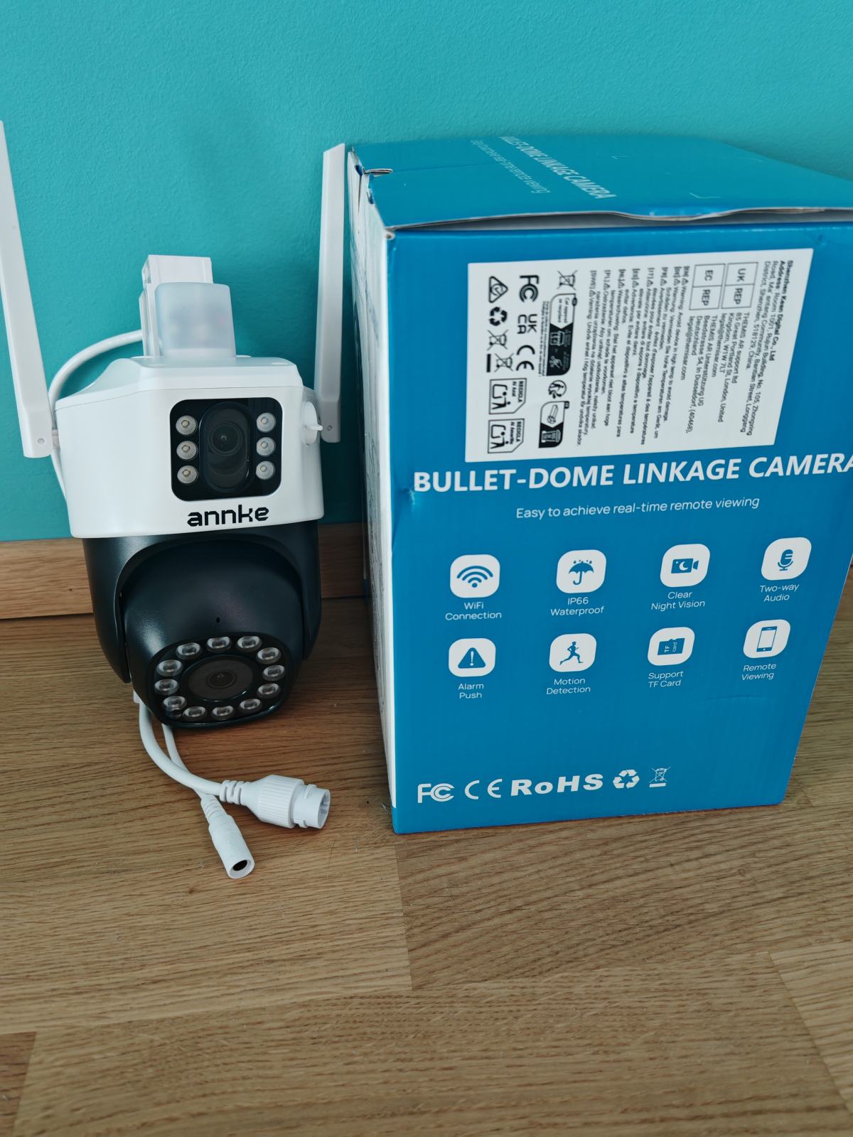ANNKE 6MP Dual Lens WIFI varnostna kamera