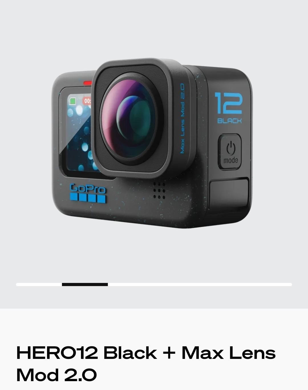 GOpro HERO12 Black + Max Lens Mod 2.0