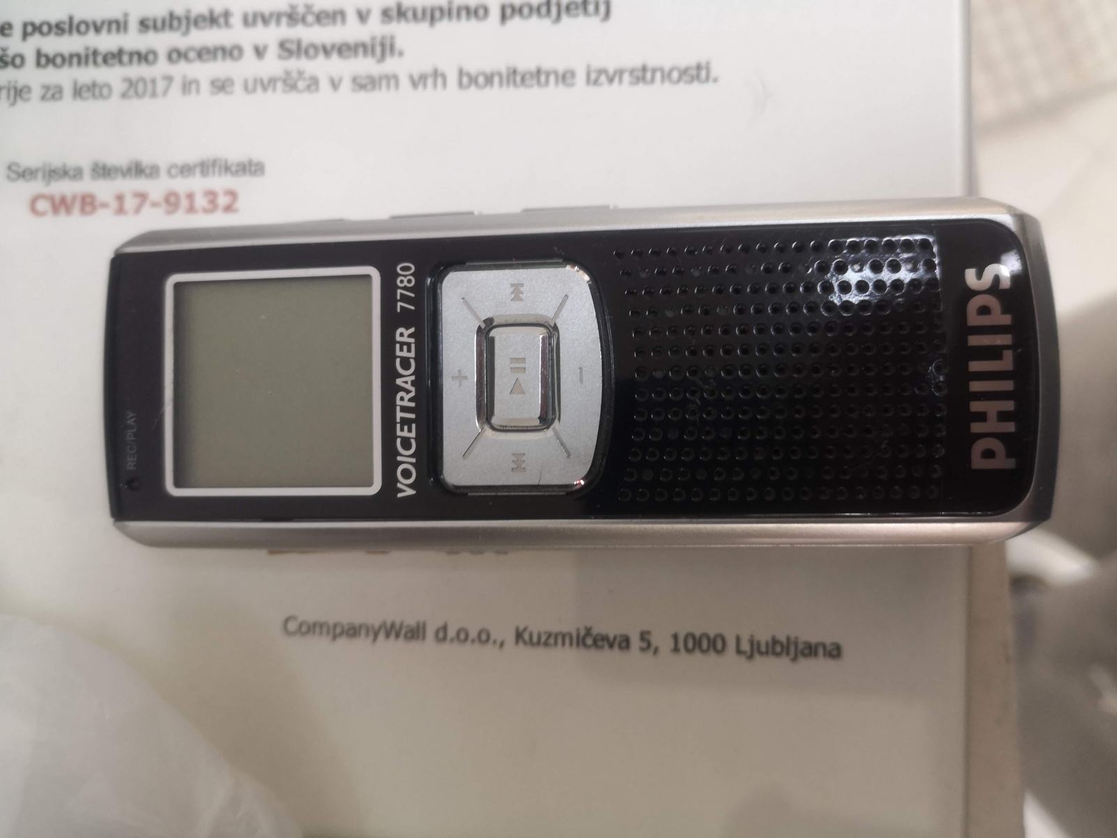 Philips VOICETRACER 7780 digitalni diktafon