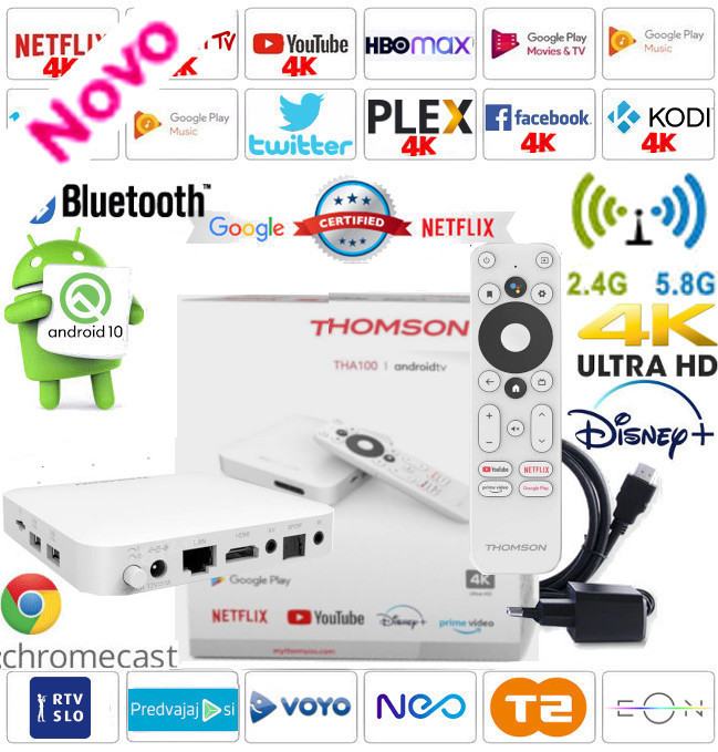 Android BOX Thomson LAN cromecast kodi T2 A1 EON NEO Voyo Netflix HBO