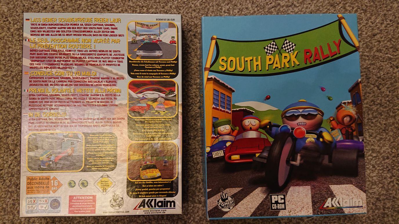 South Park Rally Pc Big Box IBM vintage igra