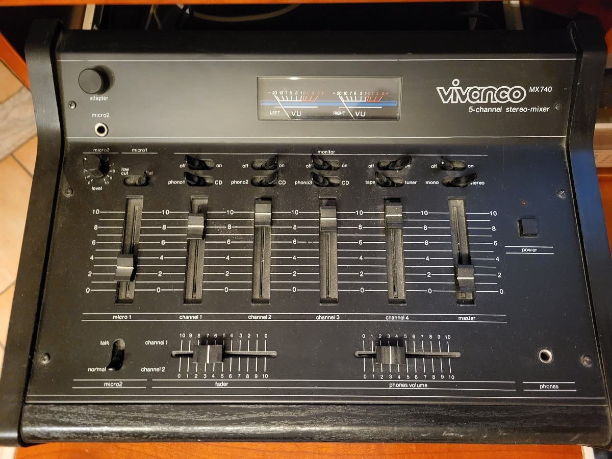 Mixer Vivanco MX740, audio mešalni pult