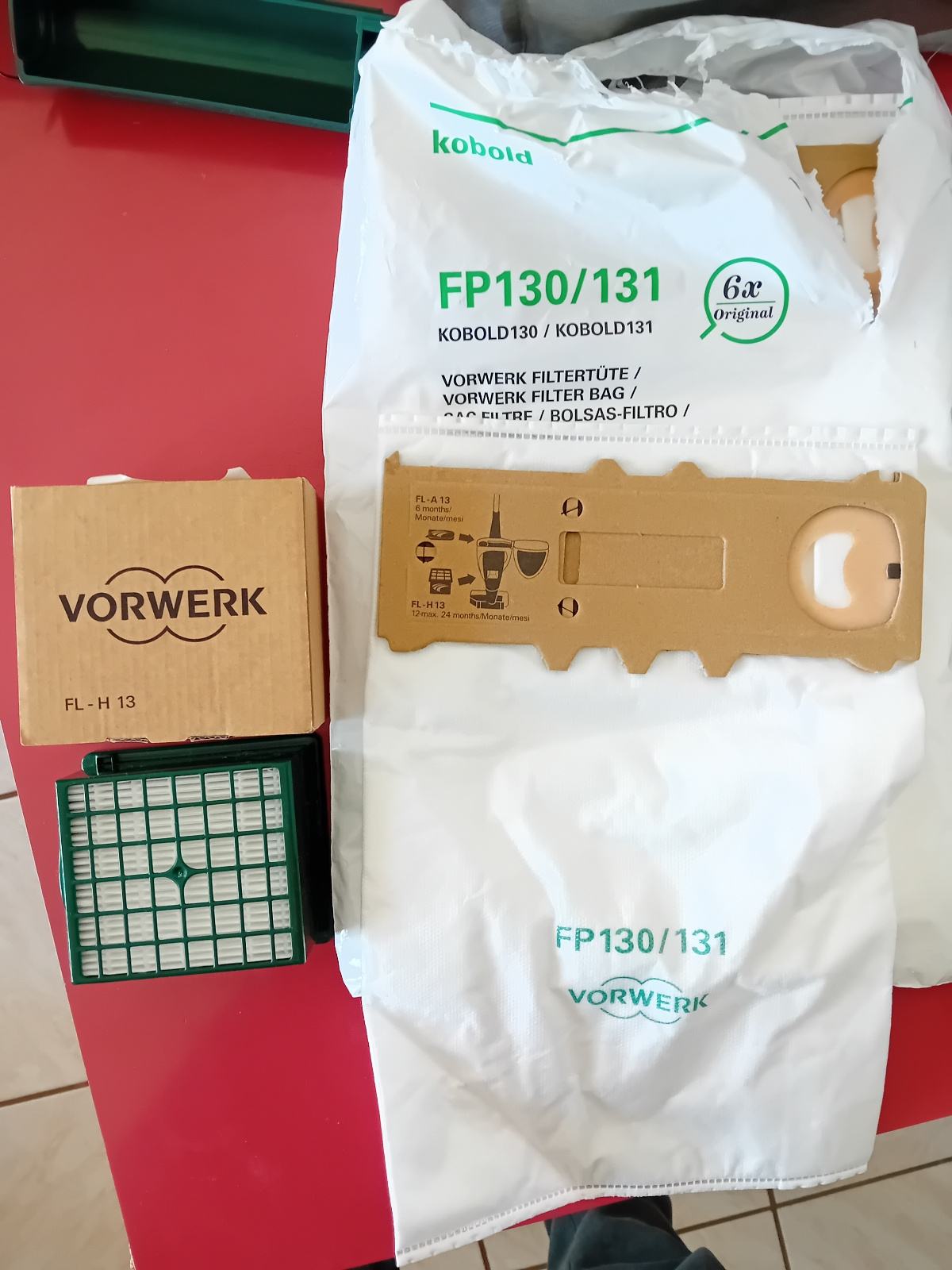 Vorwerk Vk130/131 vrečke+filter motorja